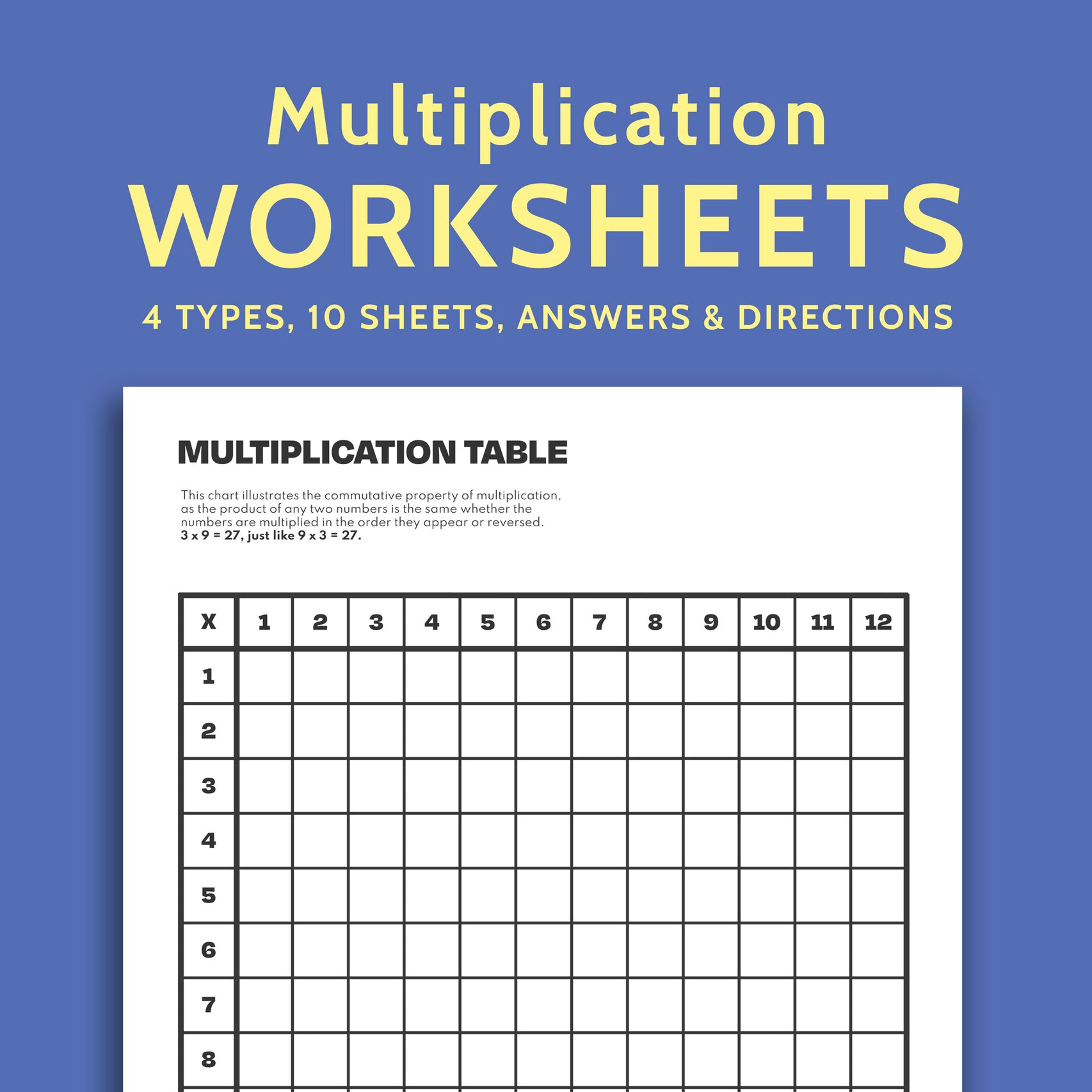Multiplication Practice Worksheets | Fun Fact Co.