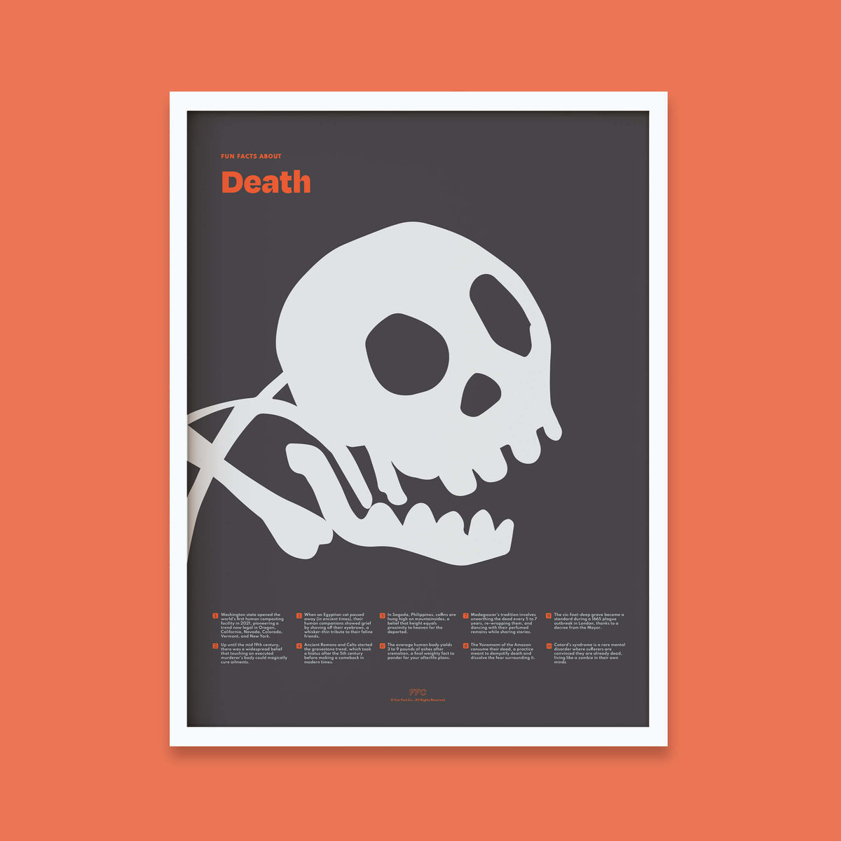 Fun Facts About Death Print | Fun Fact Co.