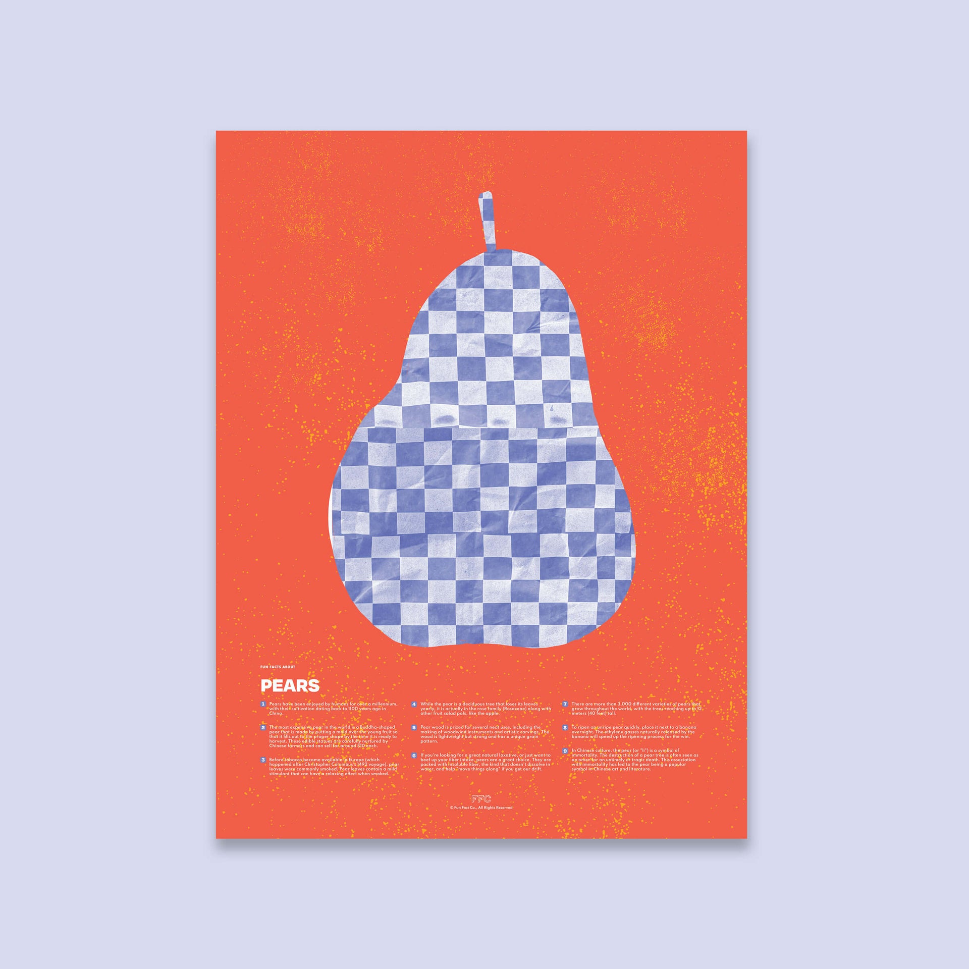 Pear Fun Facts Print | Fun Fact Co.