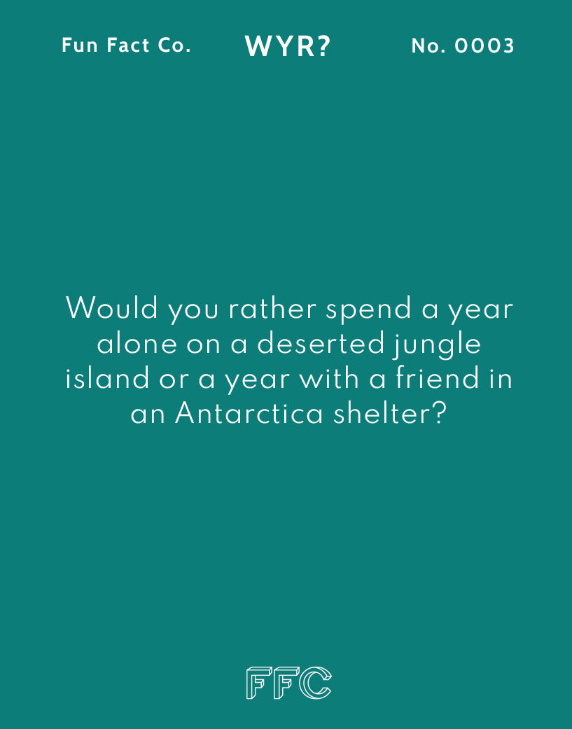 Would You Rather (from History) Card Game | Fun Fact Co.